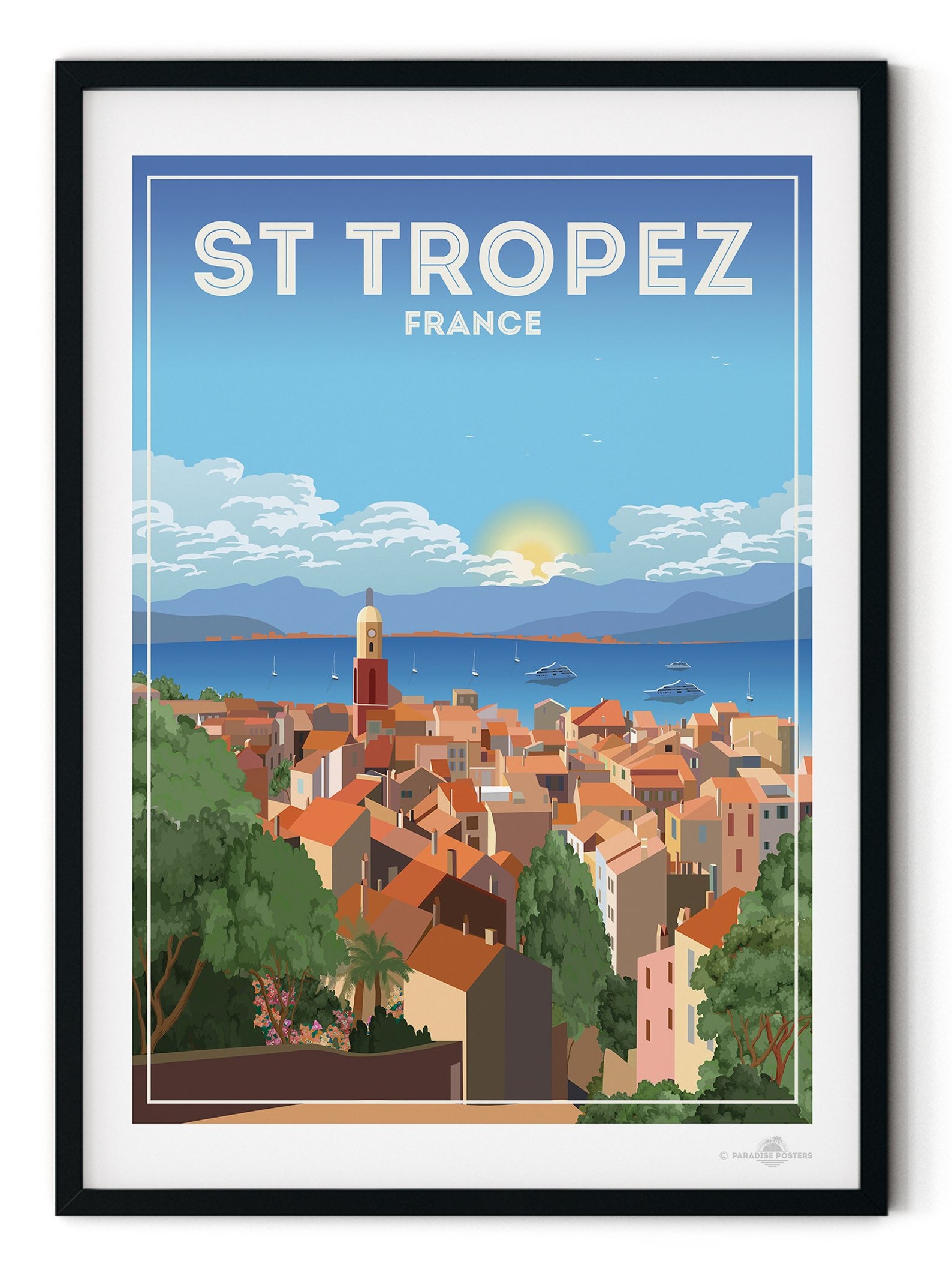 St Tropez France Poster Print - Etsy