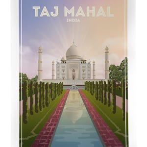 Taj Mahal India Poster Print - Etsy