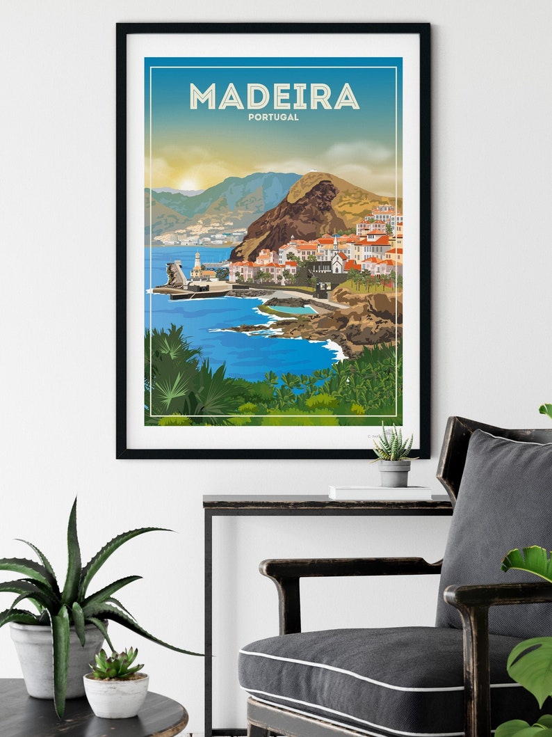 Madeira Portugal Poster Print - Etsy UK