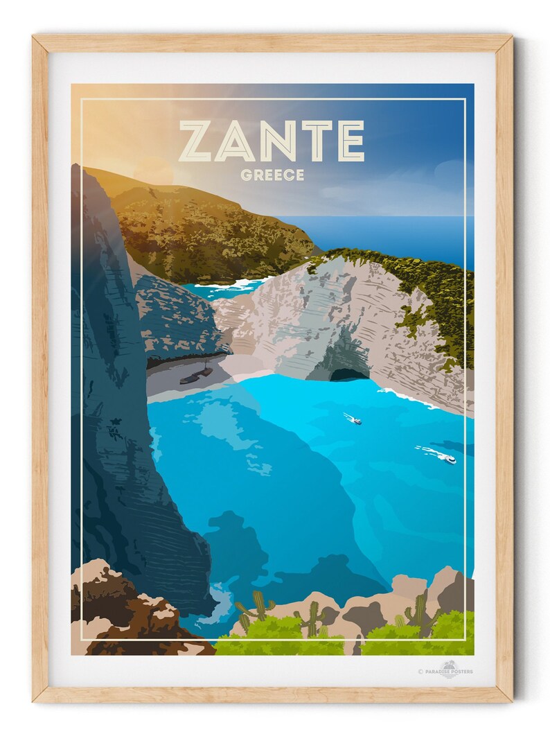 Zante Greece Poster Print - Etsy