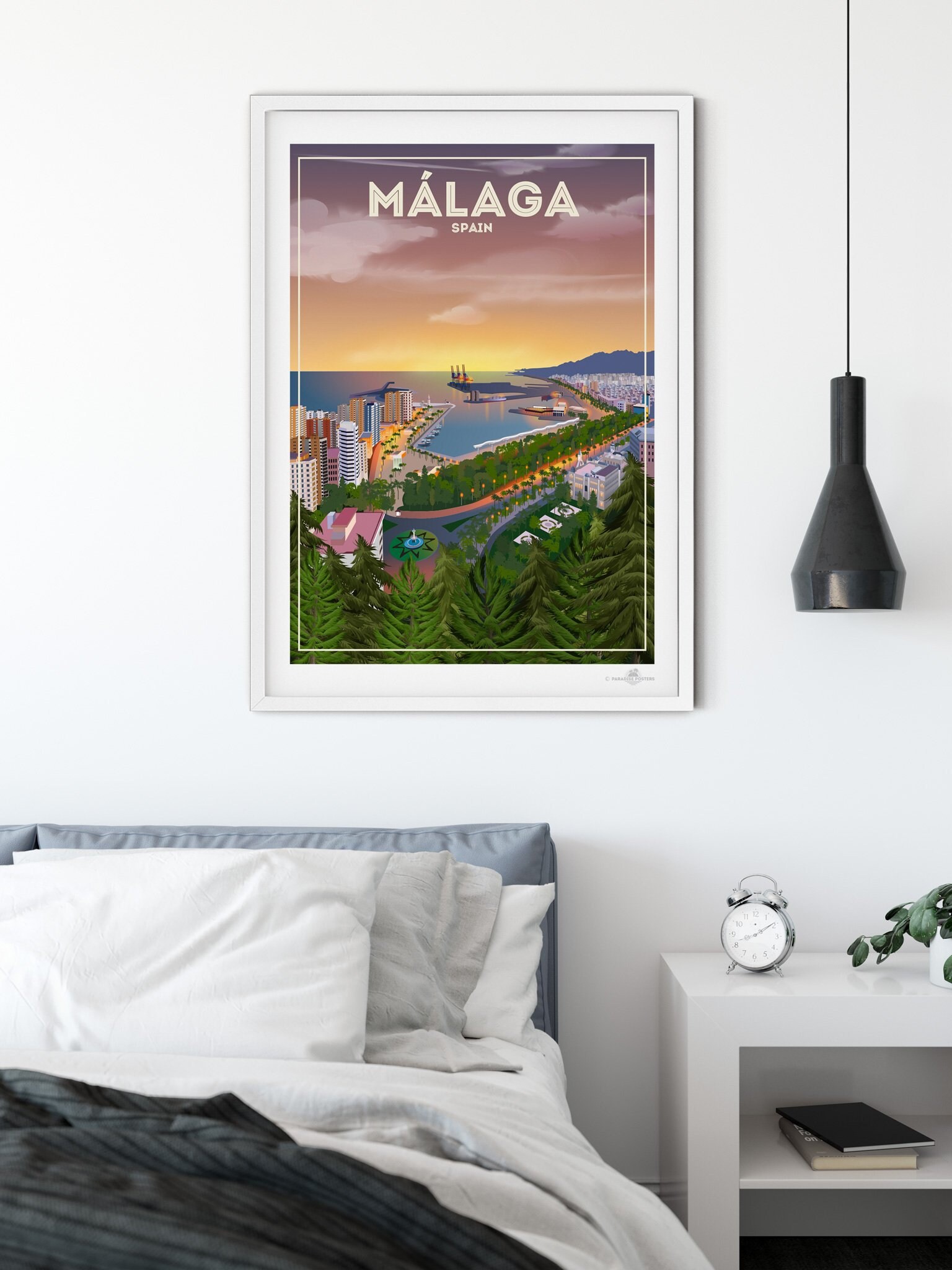 Malaga Spain Poster Print - Etsy UK
