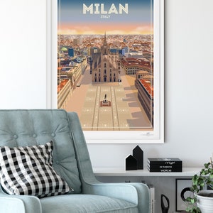 Milan Italy Poster Print - Etsy UK