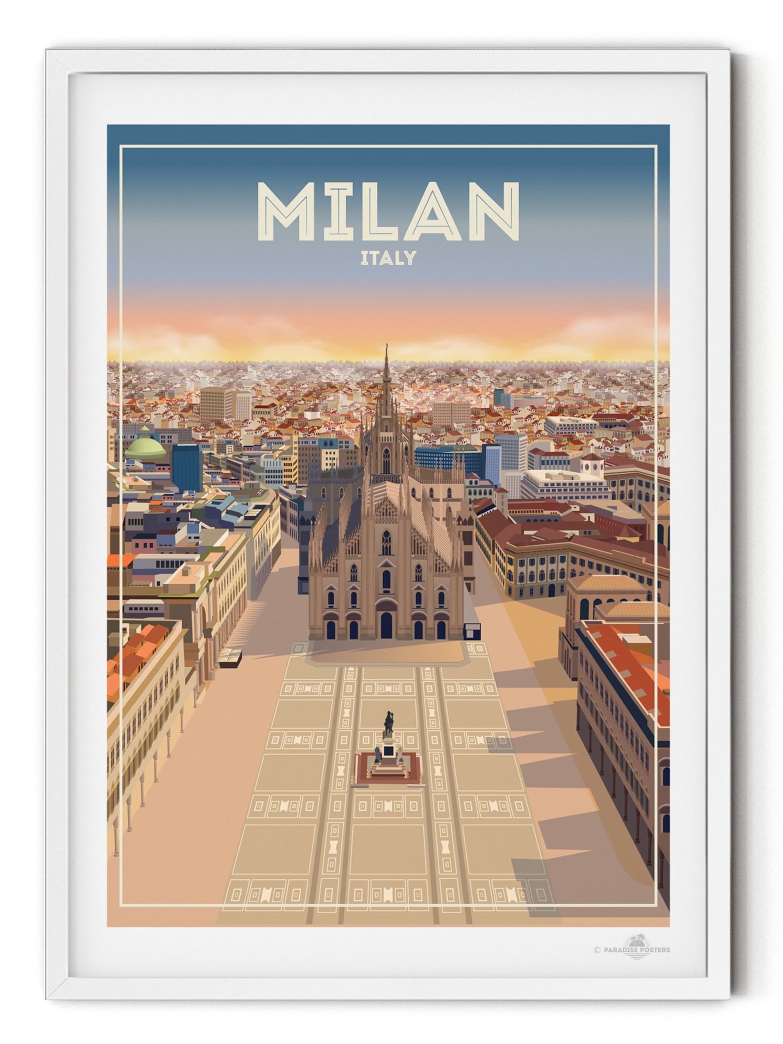 Milan Italy Poster Print - Etsy UK