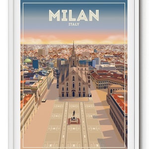 Milan Italy Poster Print - Etsy UK