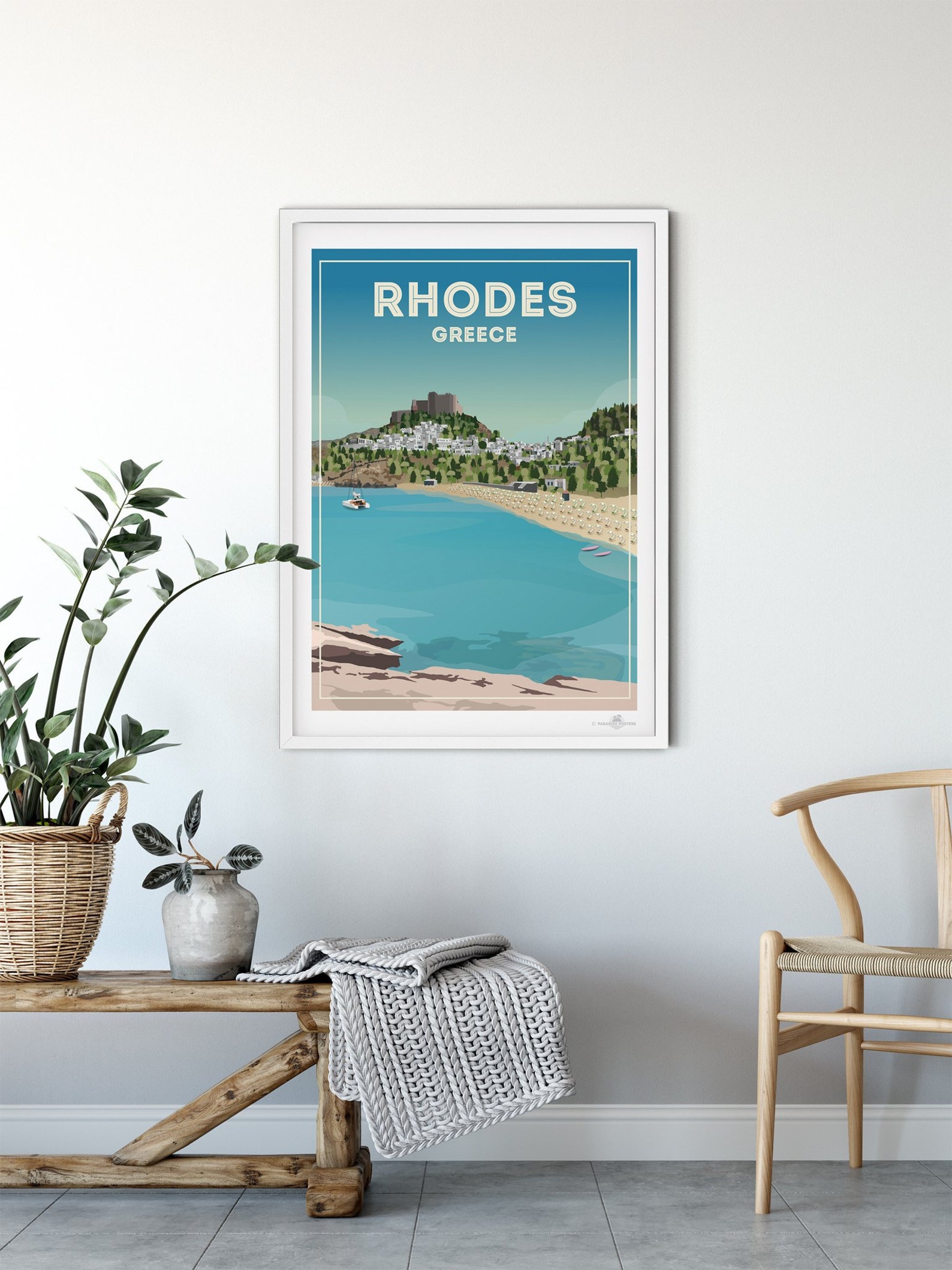 Rhodes Greece Poster Print - Etsy UK