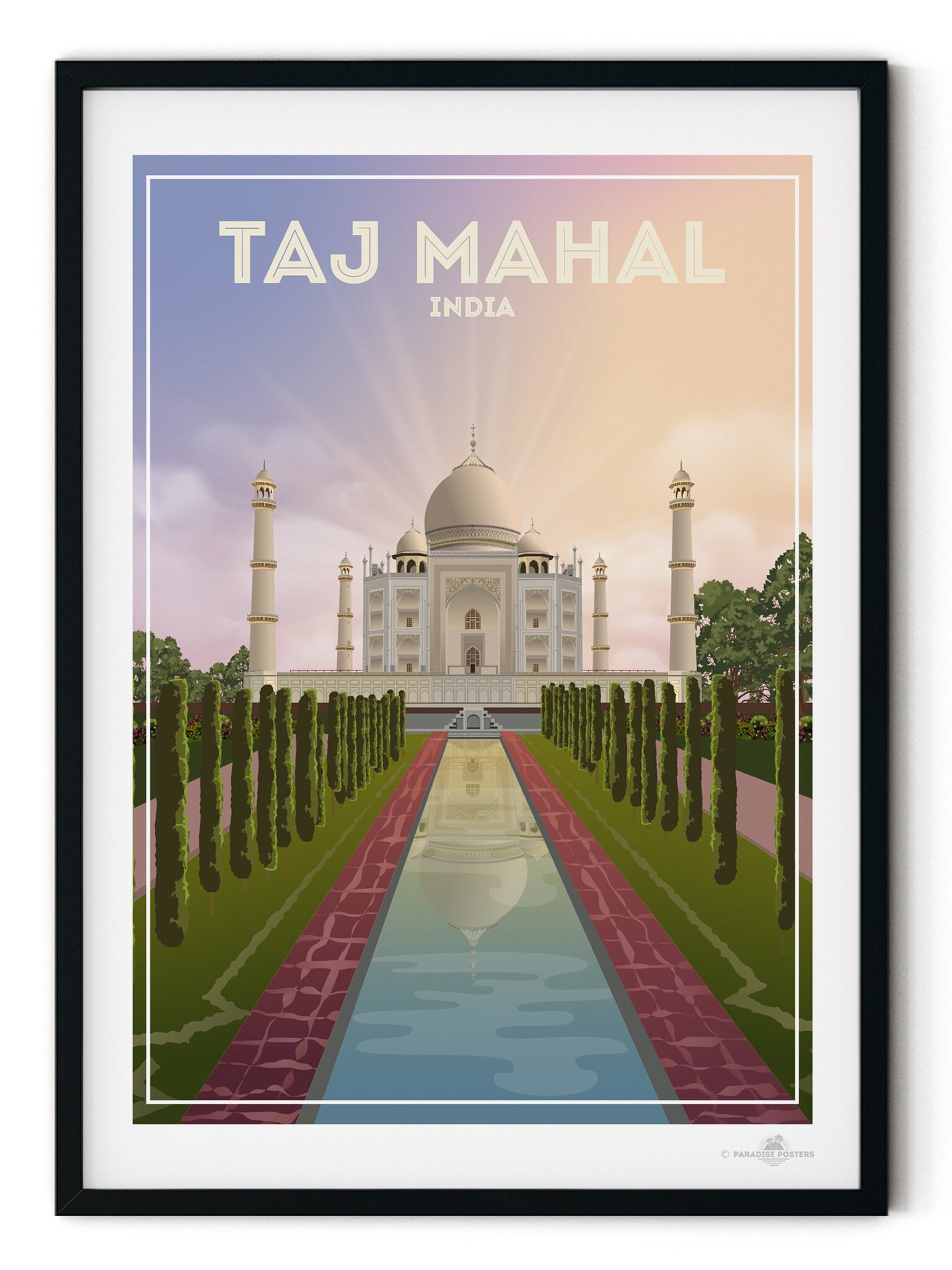 Taj Mahal India Poster Print | Etsy