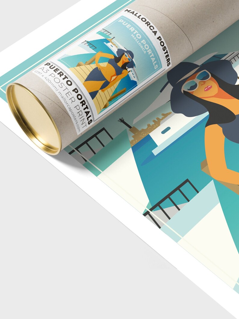 Puerto Portals Mallorca Poster Print - Etsy