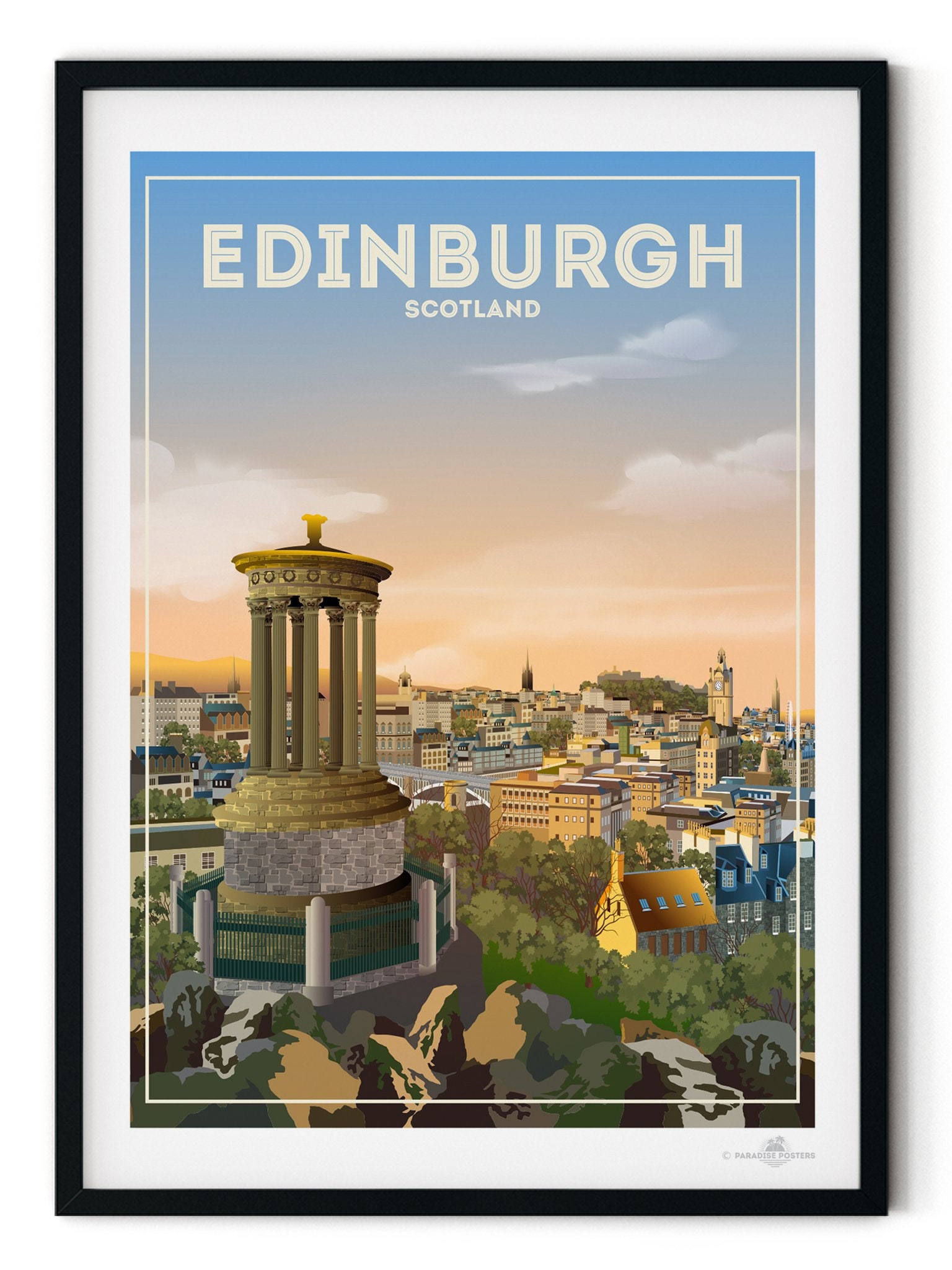 Edinburgh Scotland Poster Print | Etsy