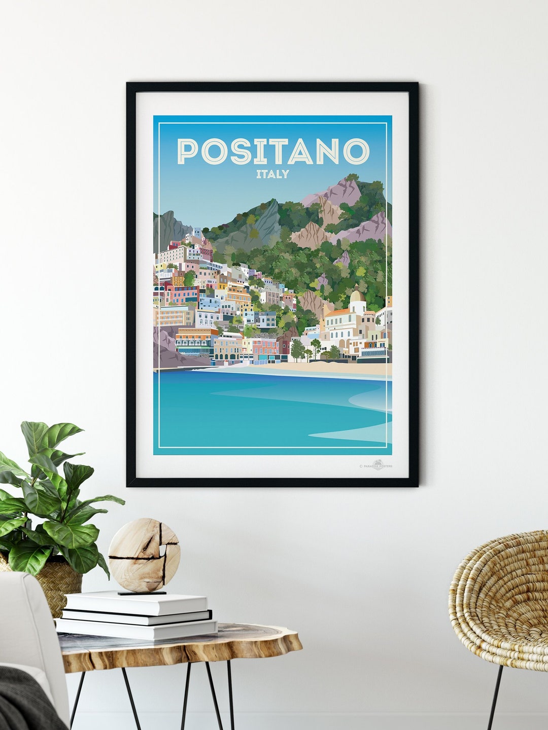 Positano Italy Poster Print - Etsy