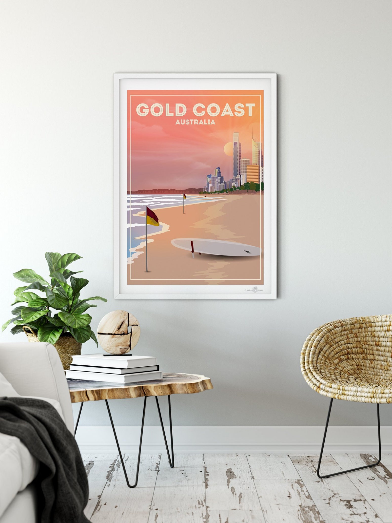 Gold Coast Australia poster print | Etsy