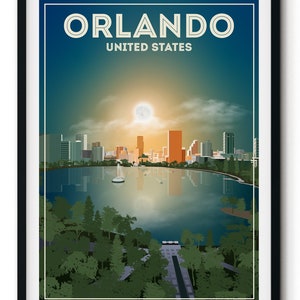 Orlando Florida Poster Print - Etsy UK
