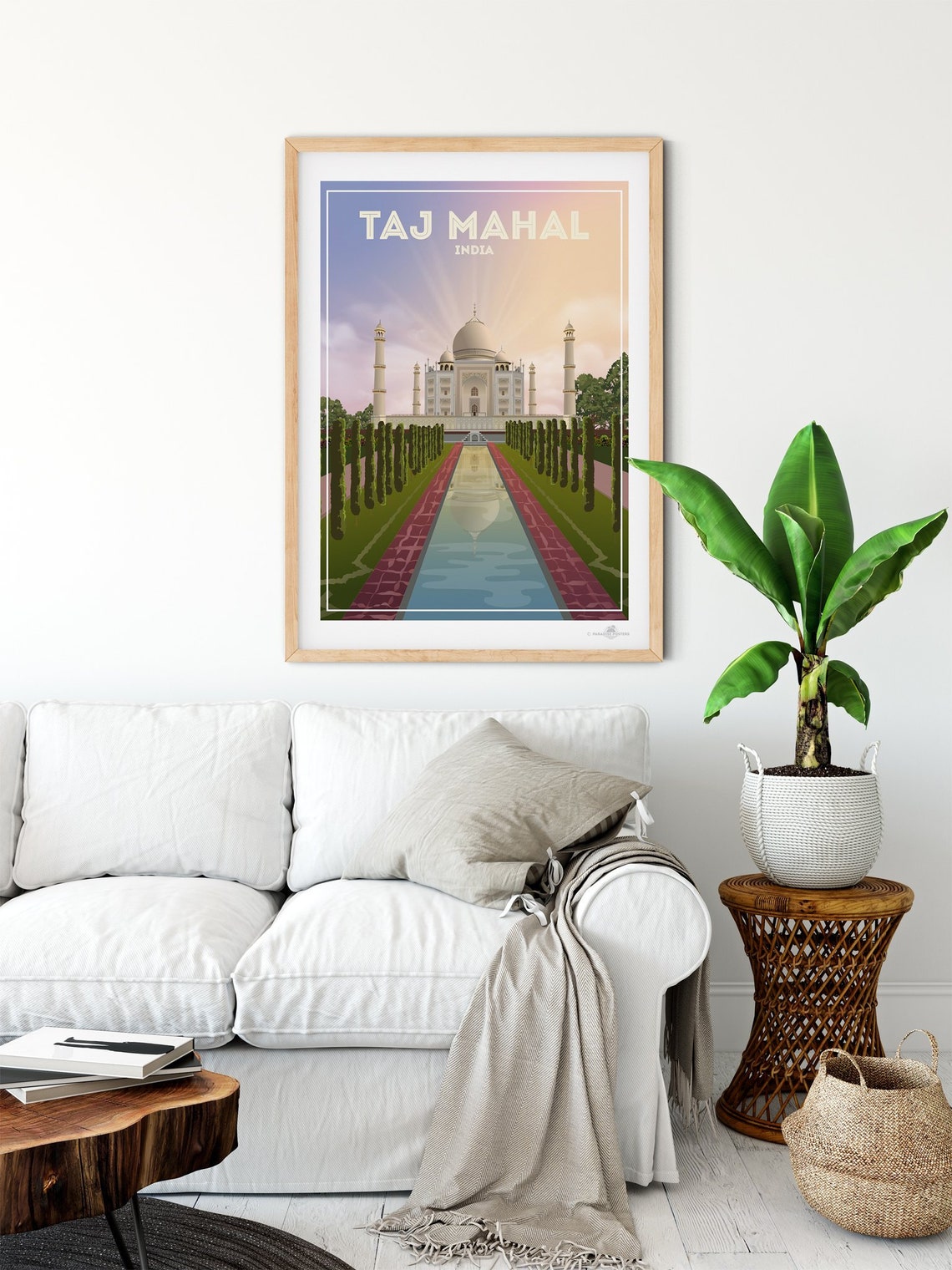 Taj Mahal India Poster Print | Etsy