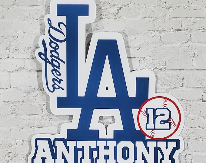 3D LA Dodgers Cake Topper - Personalized/custom Party Decor- Birthday ...