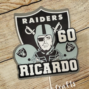 Raiders Cake Topper - Etsy
