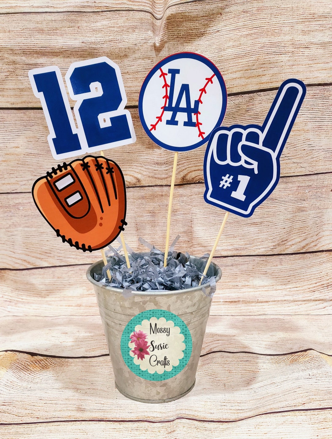 Dodger Baseball Centerpieces, Baseball Centerpieces, Baseball Birthday ...