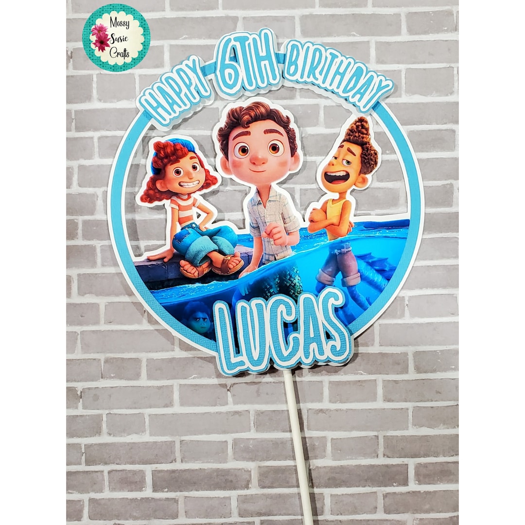 Luca Cake Topper, Luca Cupcake Toppers, Luca Birthday Ideas, Luca ...