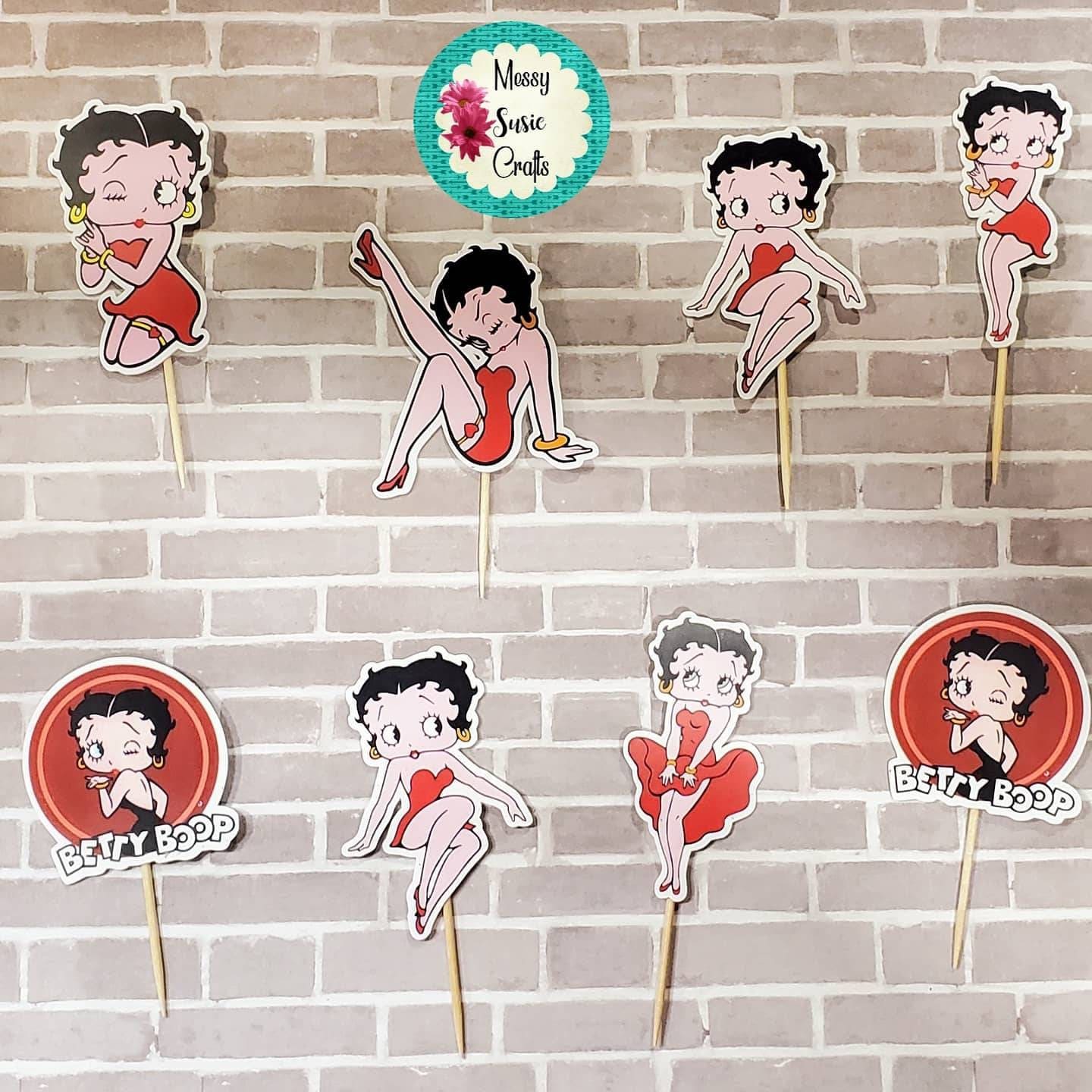 Betty Boop Cake Topper Betty Boop Cupcake Toppers Betty - Etsy