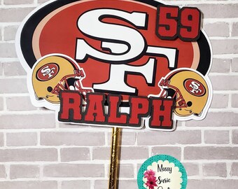 49ers Cupcake Topper | Etsy