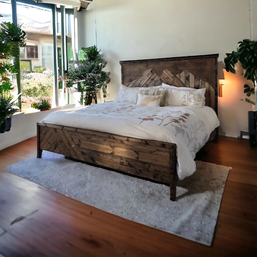 Bed Frame for Home Decor - Big Bear Mountains Handmade Bed Frame ...