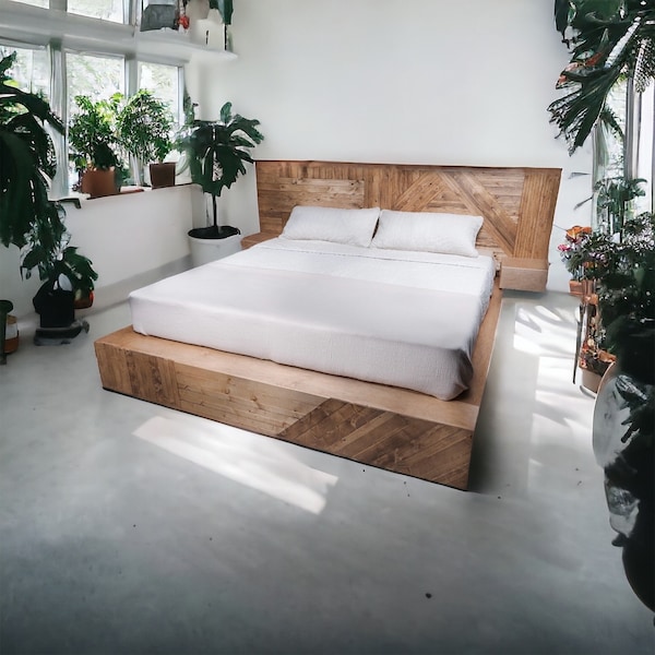 Maple Wood Bed Frame King Size - Etsy Canada