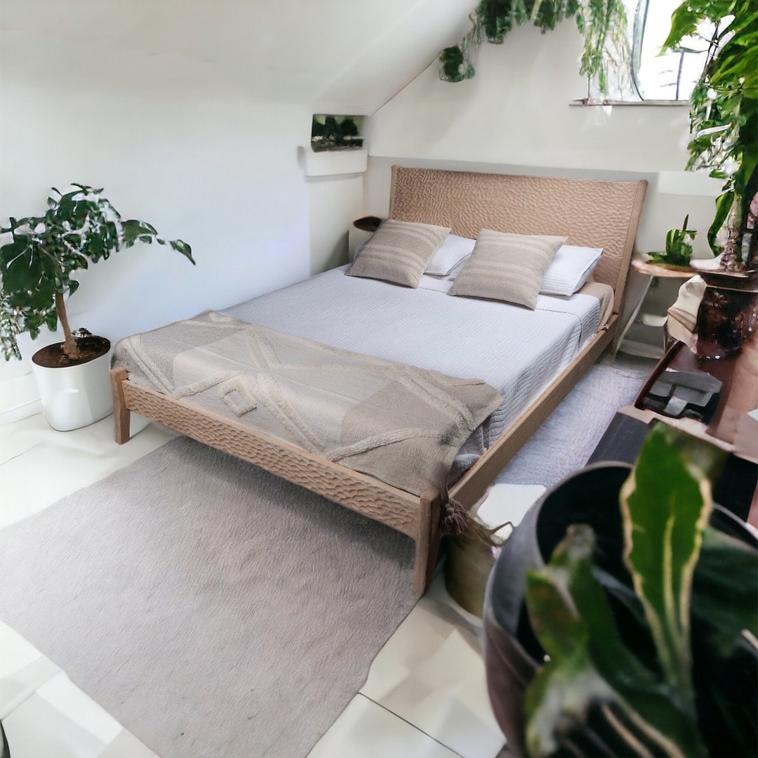 Handmade Bed Frame for Bedroom Decor - Artisanal Beaver Bed Frame Gift ...