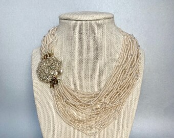 Ivory Gold Necklace | Etsy