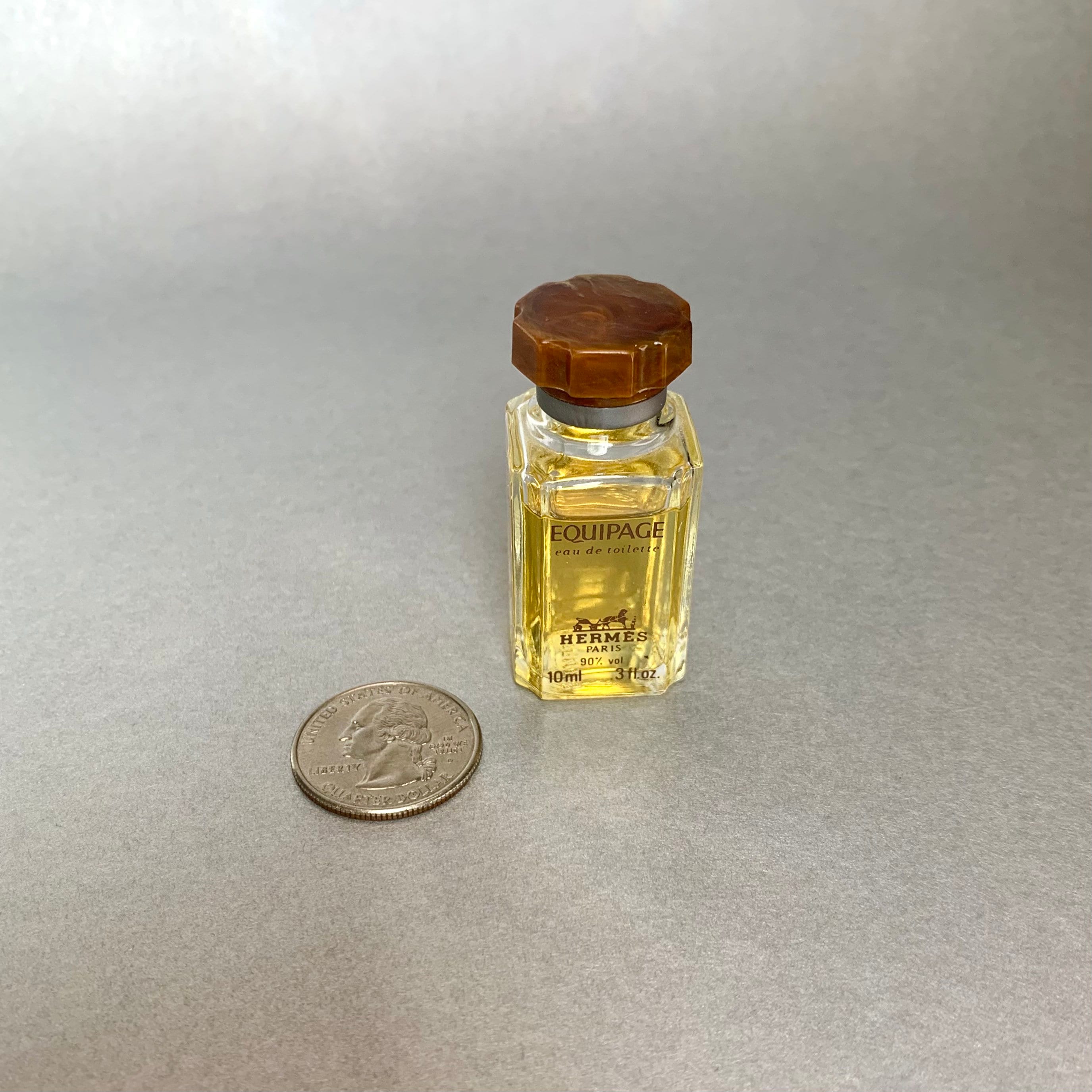 Vintage Hermès Equipage Perfume Miniature, Full Glass Bottle (3 FL Oz ...