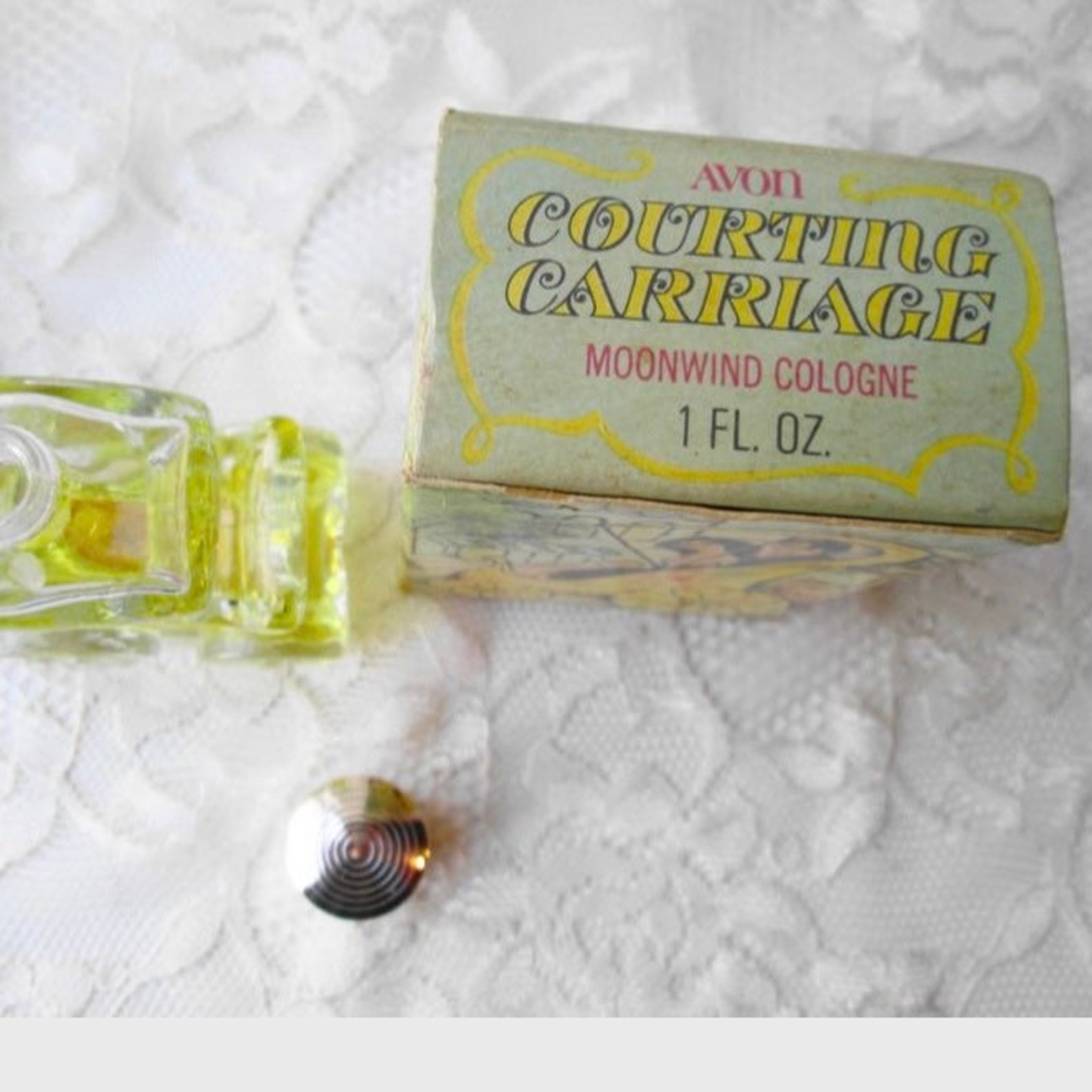 Vintage Avon Courting Carriage Moonwind Cologne Fragrance | Etsy