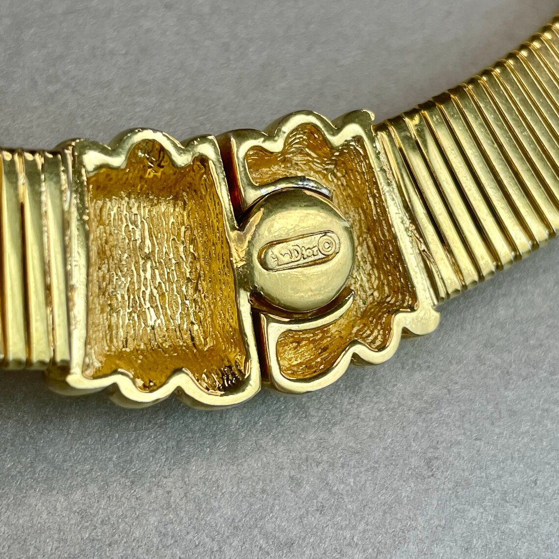 Vintage Christian Dior Knot Snake Omega Chain Gold Tone Wide - Etsy