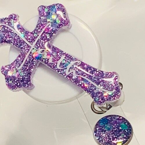 Faith Cross Badge Reel | Etsy