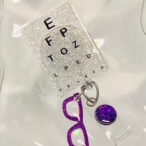 Eye Badge Reel Eyeball Badge Holder Optometrist Badge Clip - Etsy