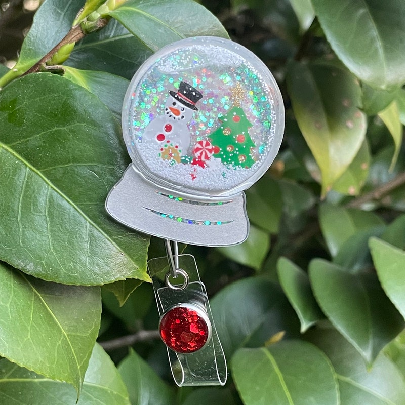 Grinch Badge Reel Shaker - Etsy