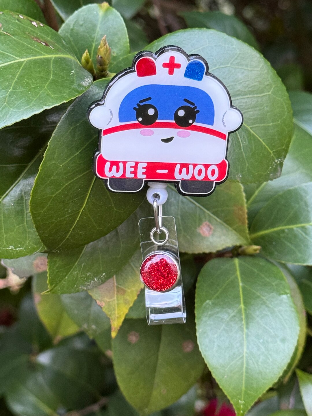 Ambulance Badge Reel, Retractable Swivel Alligator Clip - Etsy