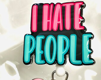 I Hate People Badge - Etsy