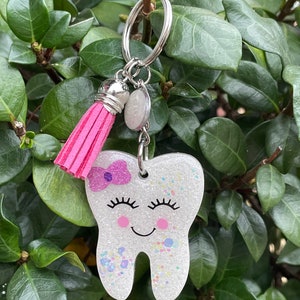 Dental Tooth Keychain, Dental Hygienist, Dental Assistant, Cute ...