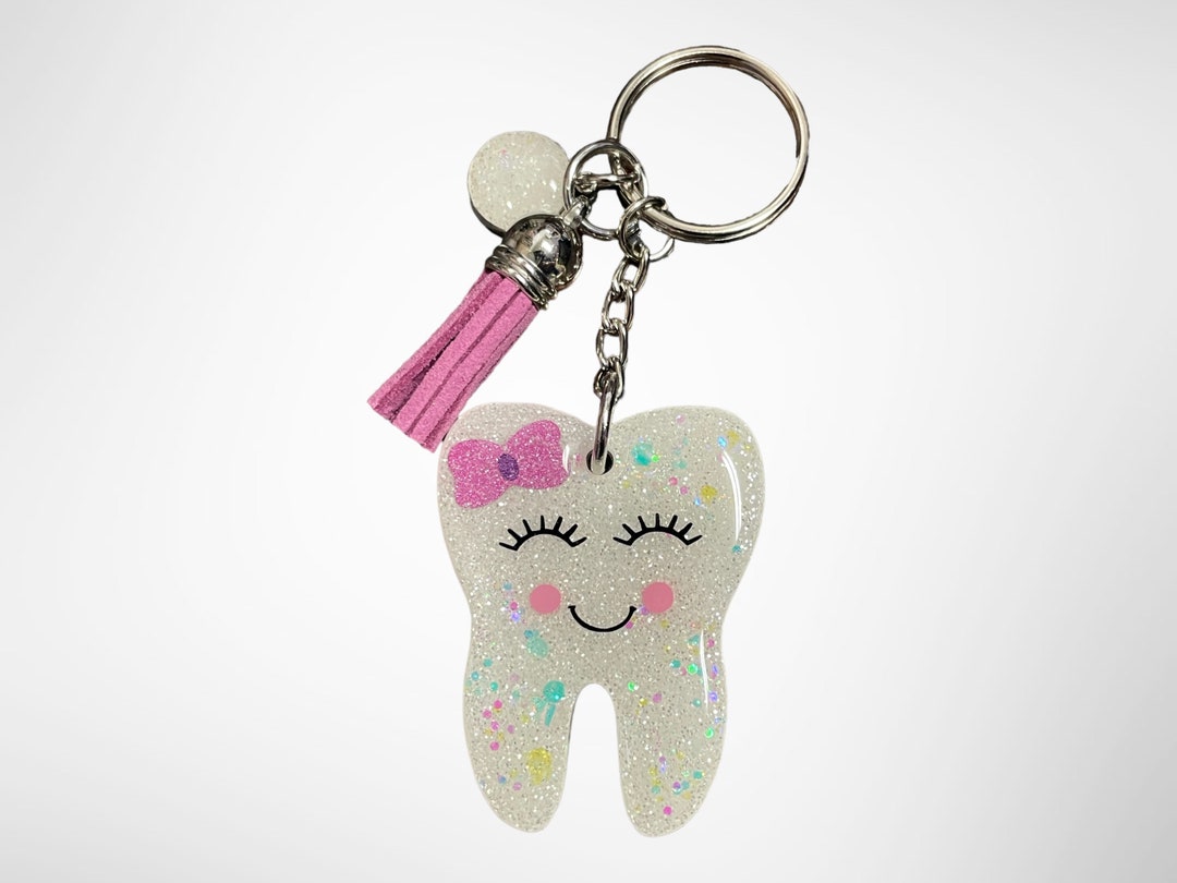 Dental Tooth Keychain, Dental Hygienist, Dental Assistant, Cute ...