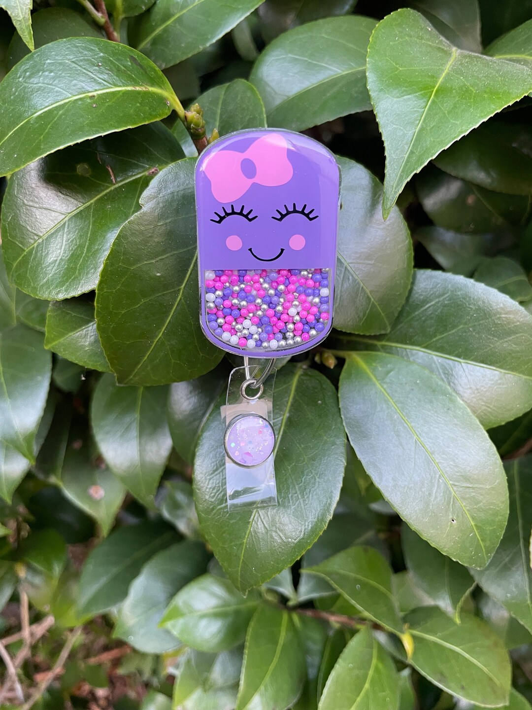 Pill Shaker Retractable Badge Reel, Pharmacy, Nurse, Medical, Cute - Etsy