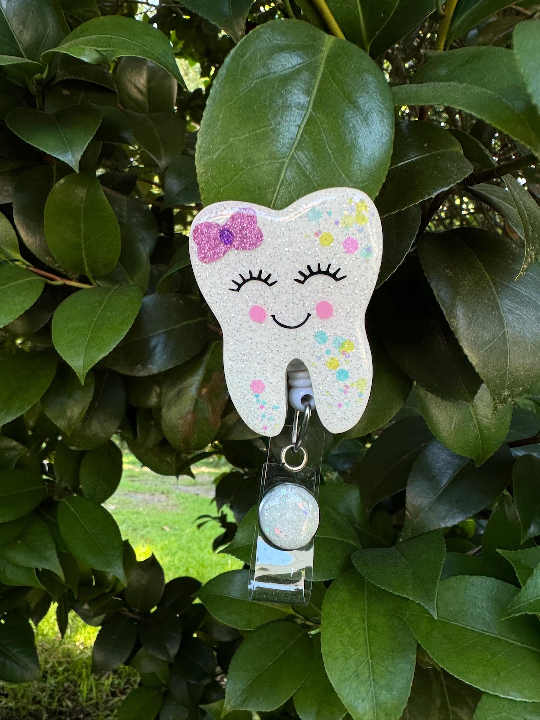 Dental Tooth Badge Reel, Retractable Swivel Alligator Clip, 2 ...