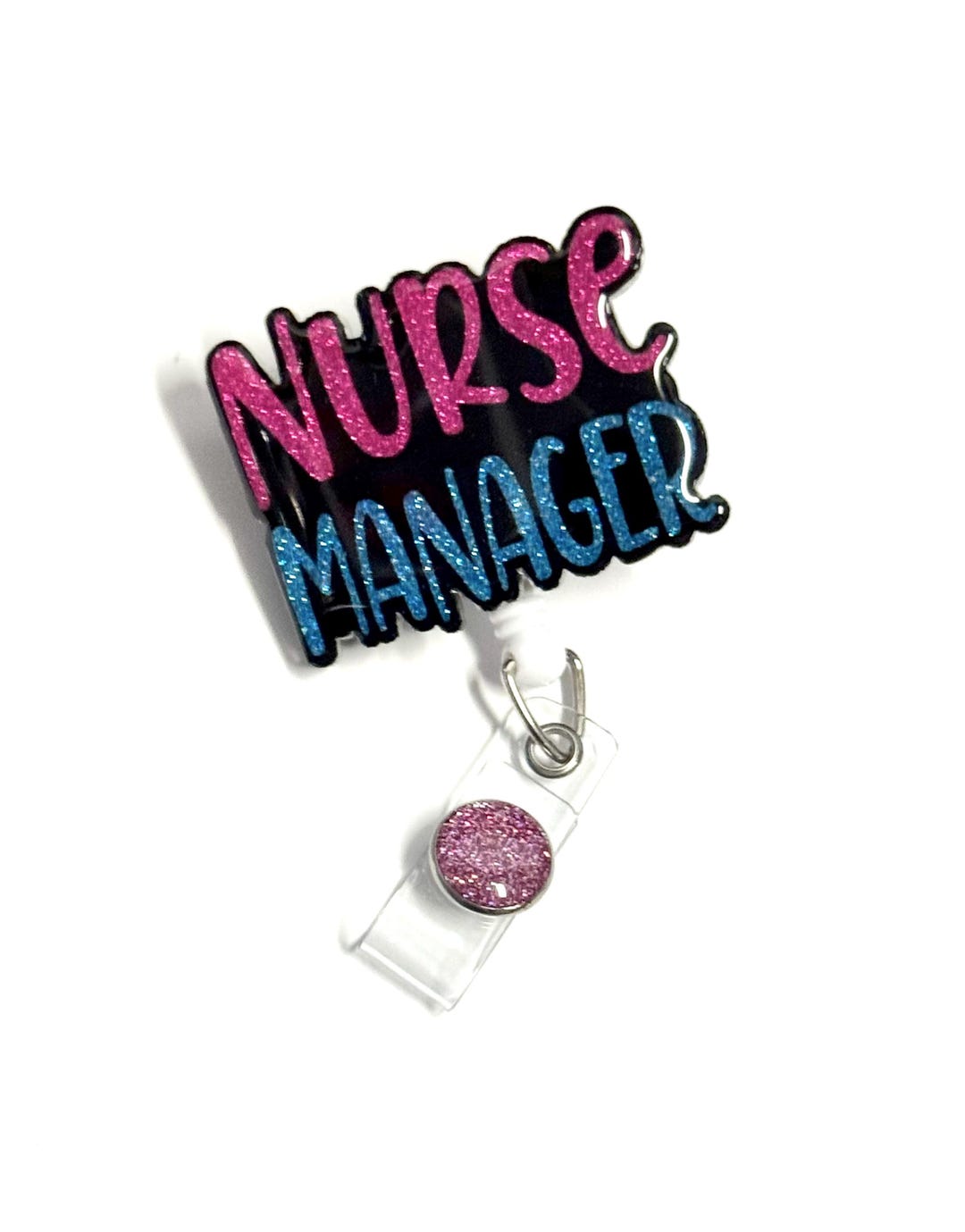 Nurse Manager Badge Reel: Retractable Swivel Alligator Clip, 2 ...