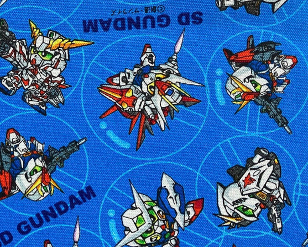 110cm X 100cm | Made in Japan | Anime | Gundam | Cute | Japanese Fabric ...