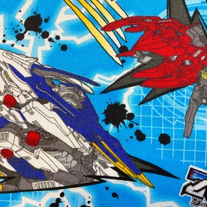 110cm X 50-100cm Zoids Japanese Fabric Clothes Anime Manga crafting ...