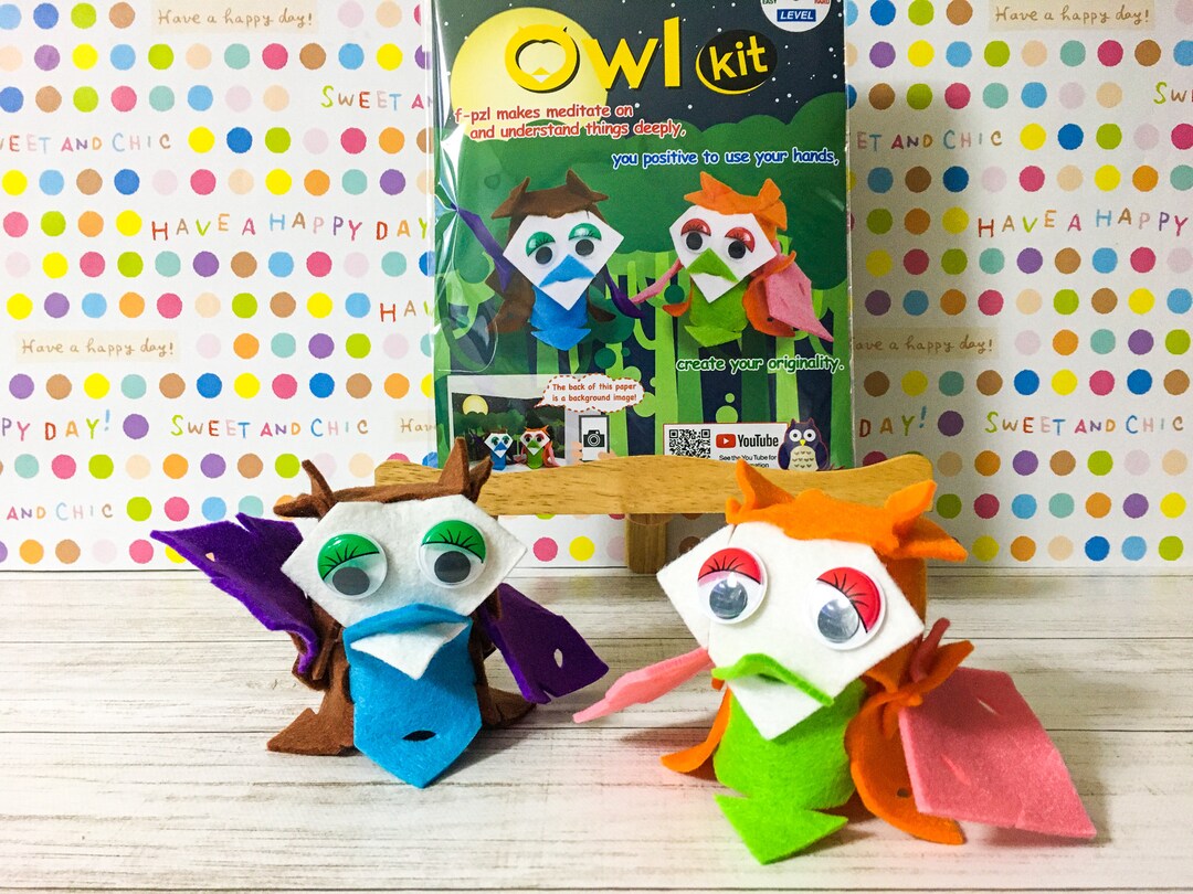 Owls - F-PZL Felt Puzzle Craft Kit / Educational Toy - Stem - Figures ...