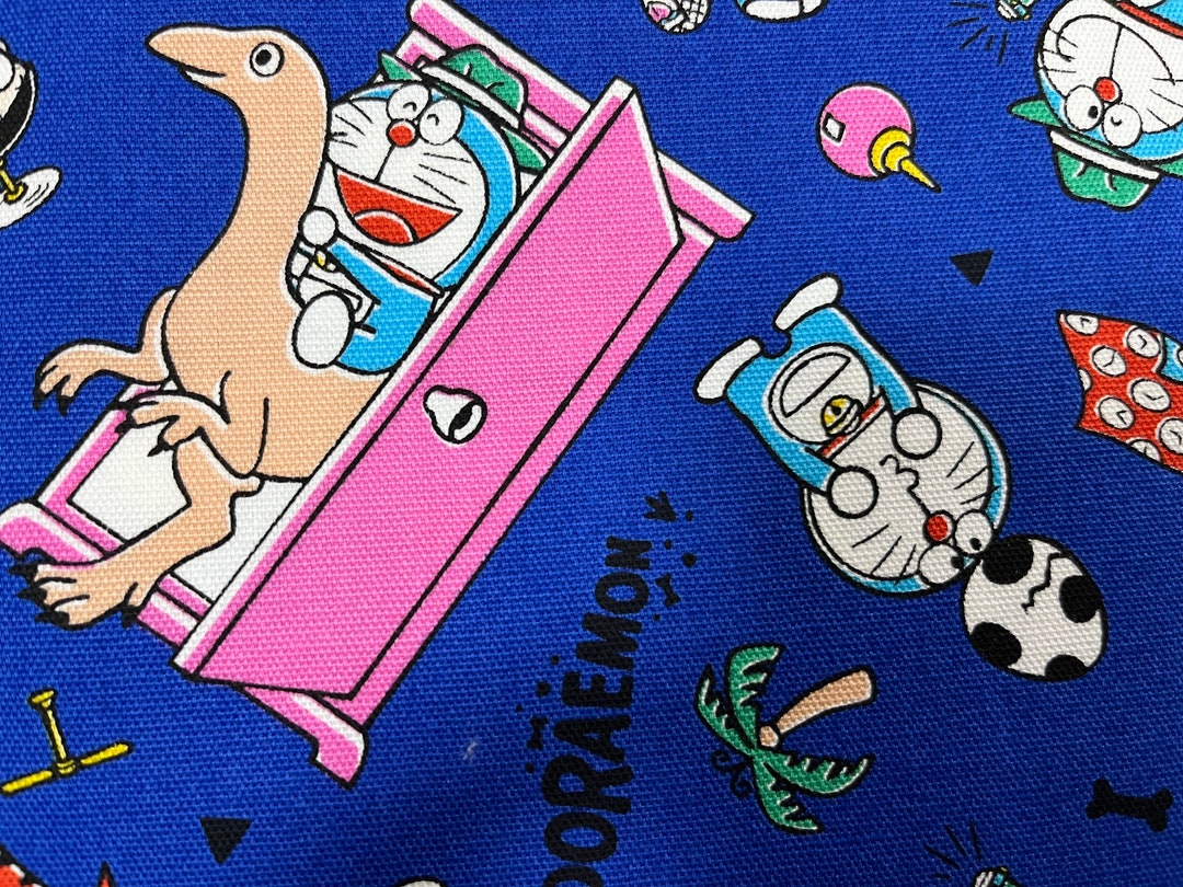 106cm X 100cm | Doraemon | Japanese Fabric Clothes | Crafting | Sewing ...