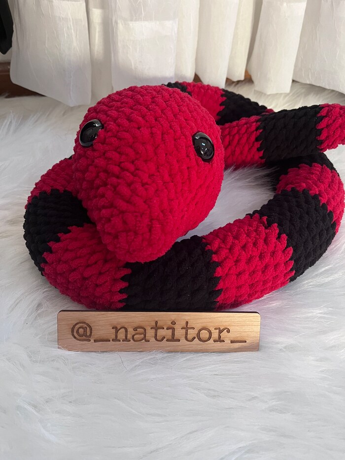 Giant Snake Plush Pattern - Etsy