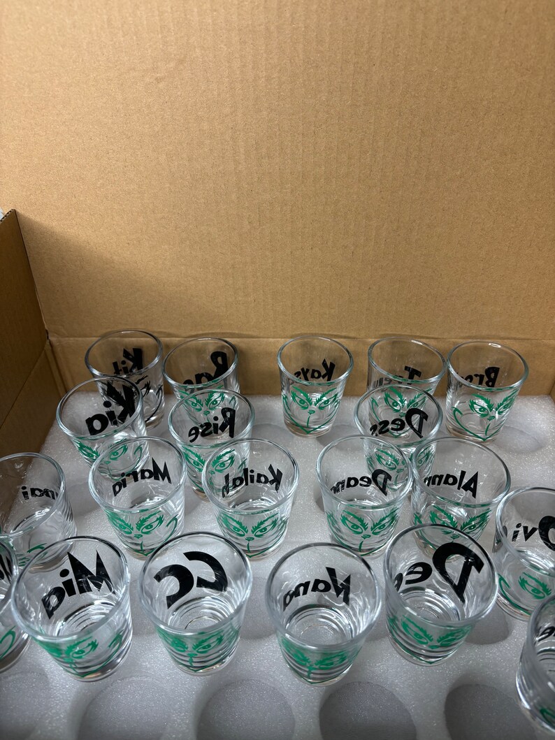 Custom Shot Glasses - Etsy
