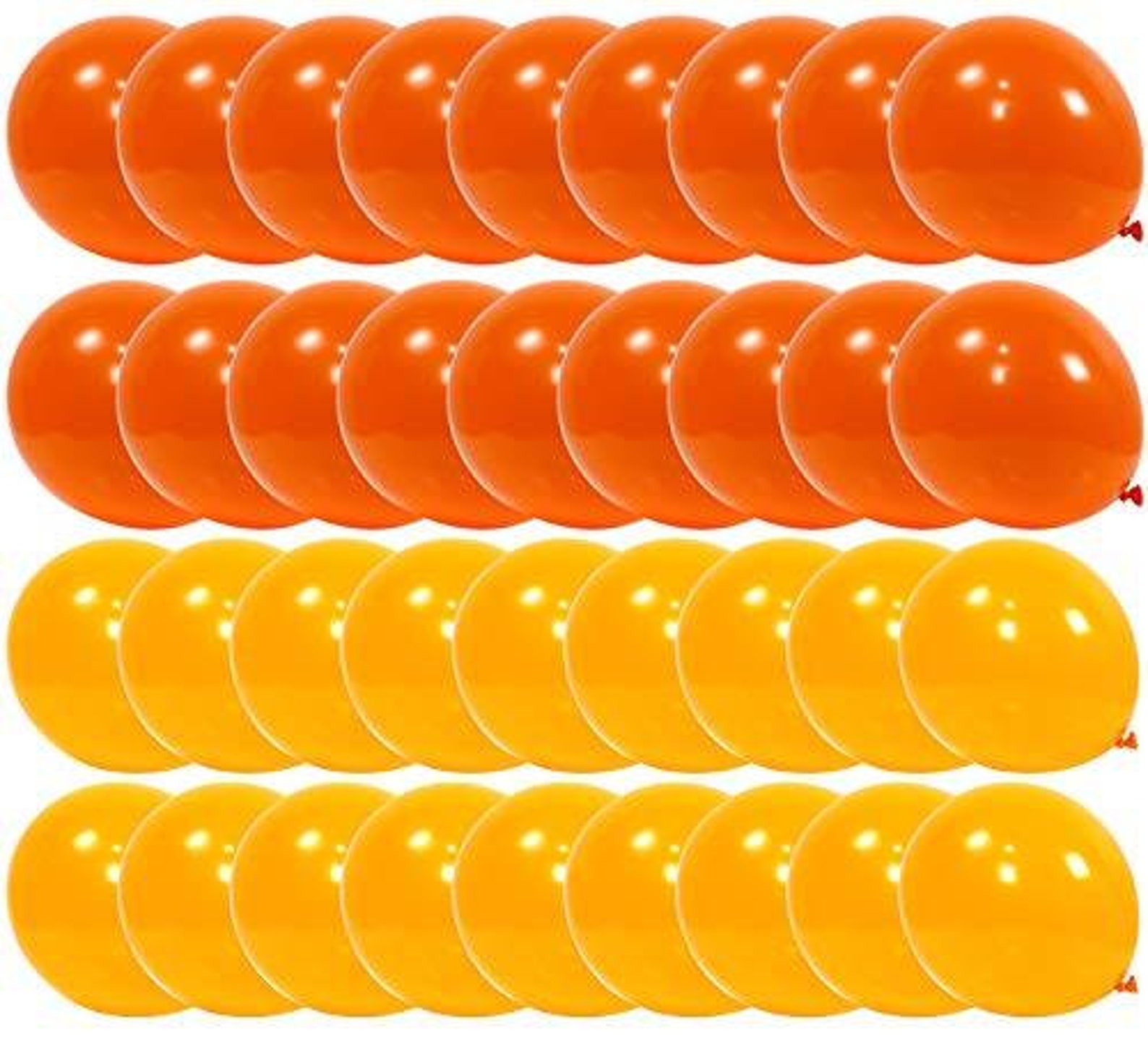Partywoo Orange Yellowballoons60pcs 12 Inch Yellow Etsy