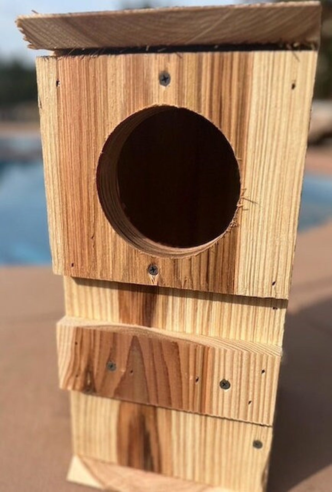 Owl Nesting Box Made From Cedar by US Combat Veteran - Etsy