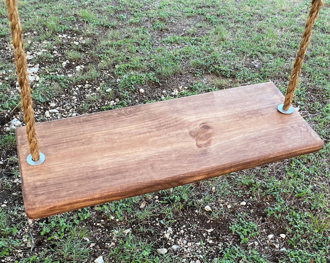 Wooden Swing Ready for You to Hang and Enjoy | Etsy