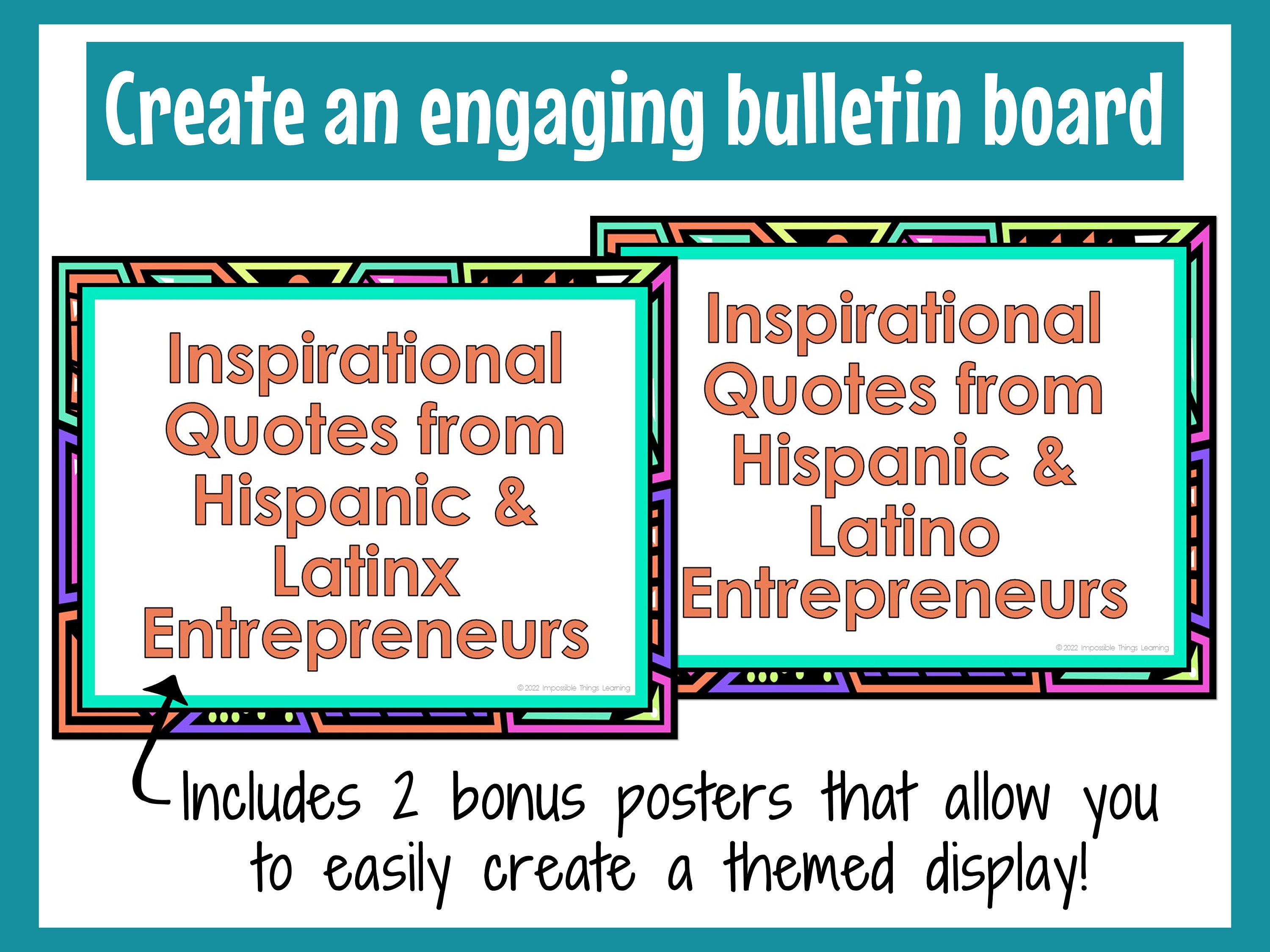 Hispanic Heritage Month Posters for the Classroom With Inspirational ...