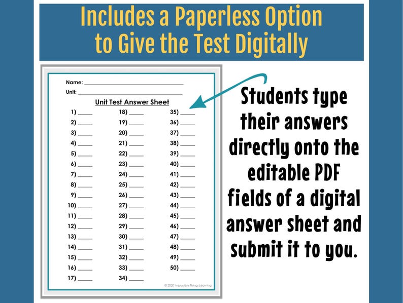 U.S. History Civil War Test, Editable US History Test, American Civil ...